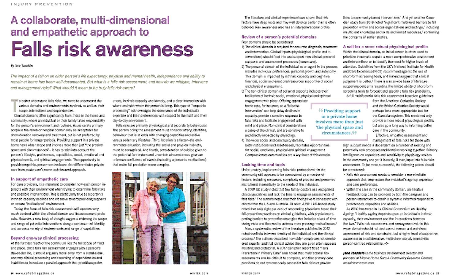 Falls Risk Awareness